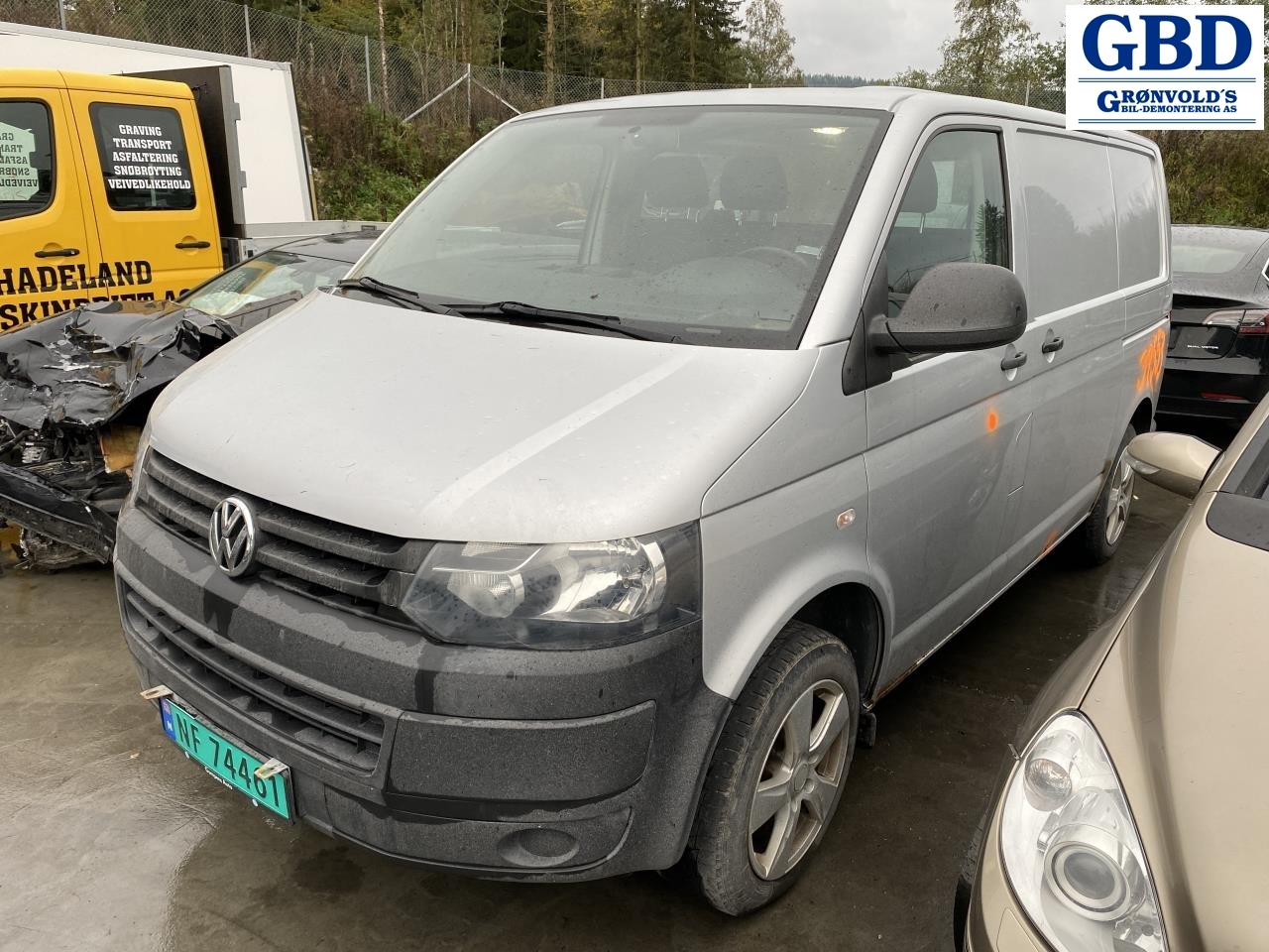 Hengerfeste til VW Transporter / Caravelle, 2009-2015 (T5, Fase 2)